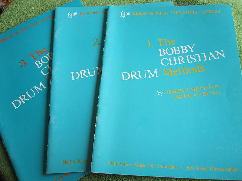 The Bobby Christian Drum Method, vols. 1, 2 & 3 | Reverb