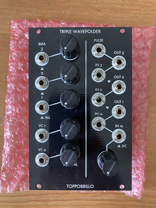 Toppobrillo Triple Wavefolder Eurorack module (DIY, Barcode | Reverb