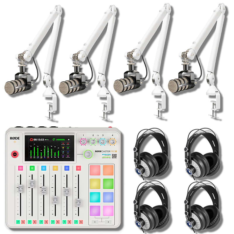 Rode RODECaster Pro II (White) Audio Production Console | Reverb