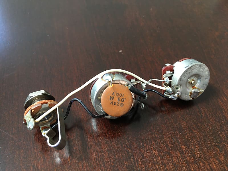 1979 CTS 250k Pots Switchcraft Output Jack Original Capacitor | Reverb