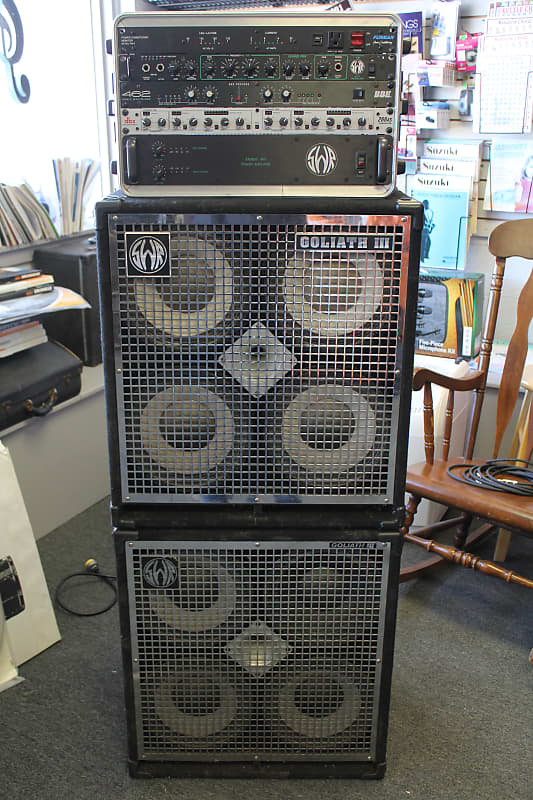 SWR Stereo 800 Power Amp Bass Rig / SWR 4x10 Goliath III | Reverb