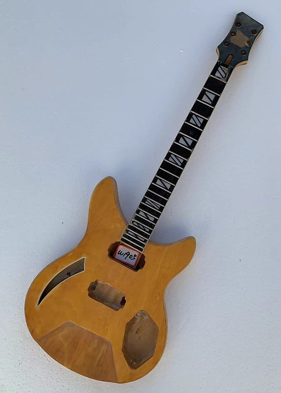 Custom DIY Electric Guitar Double Cutaway Body with Maple | Reverb
