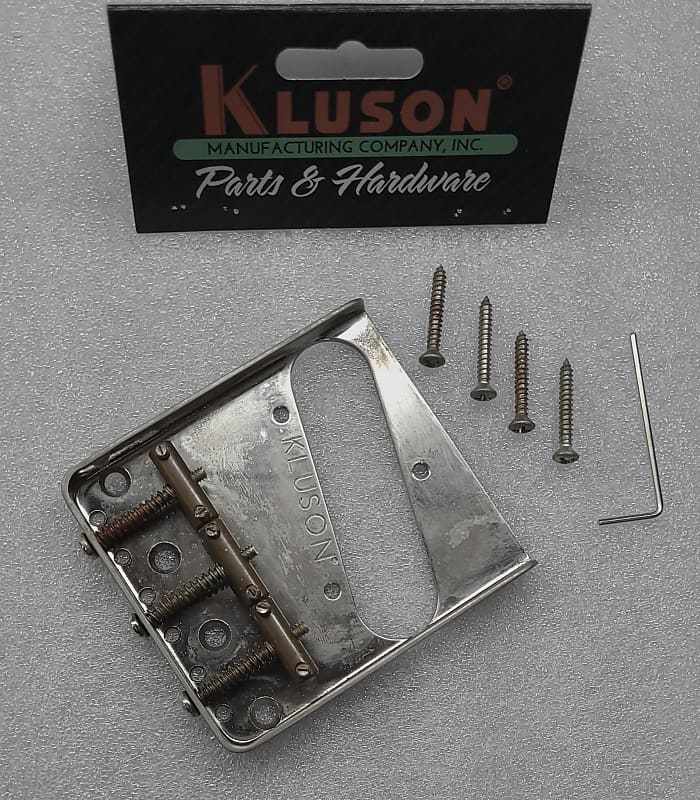 Aged Relic Nickel Kluson Vintage Replacement Bridge For | Reverb