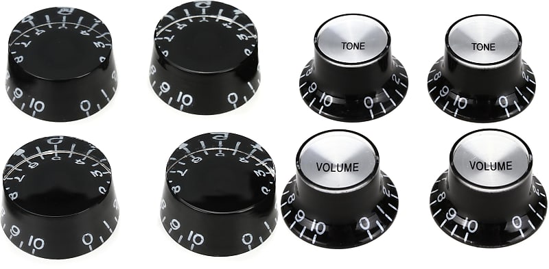 Gibson Accessories Speed Knobs 4-pack - Black Bundle with | Reverb