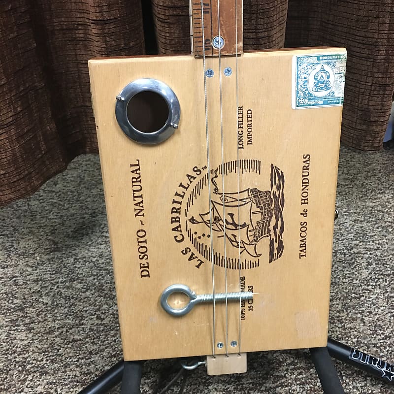 Homemade Baritone Cigar Box Guitar | Reverb