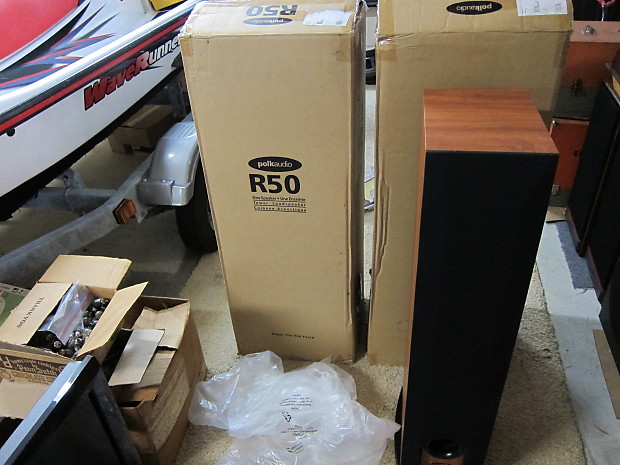 Pr Polk R50 Home Speakers, Floor Standing, Cherry, | Reverb Australia