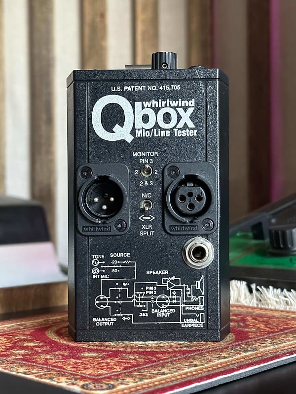 Whirlwind Qbox Mic/Line Tester XLR TRS Microphone Headphone | Reverb