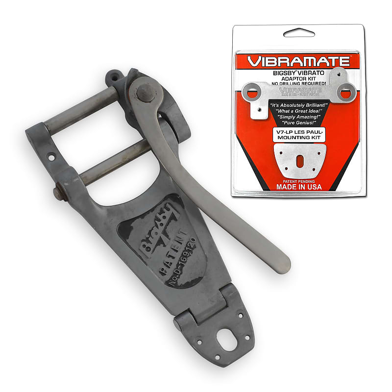 Aged Bigsby B7 & Vibramate V7 Les Paul Kit Vibrato Tremolo | Reverb