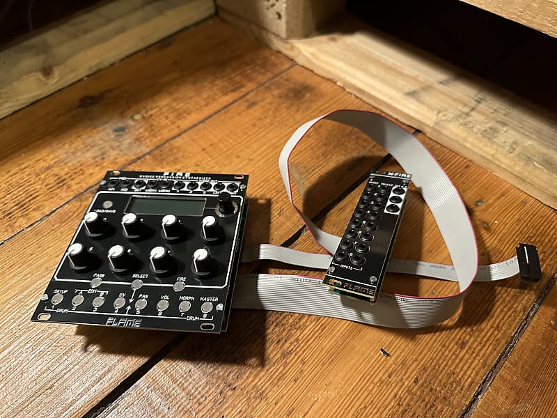 Flame Fire 8 Voice Percussion Synthesizer Eurorack Module | Reverb