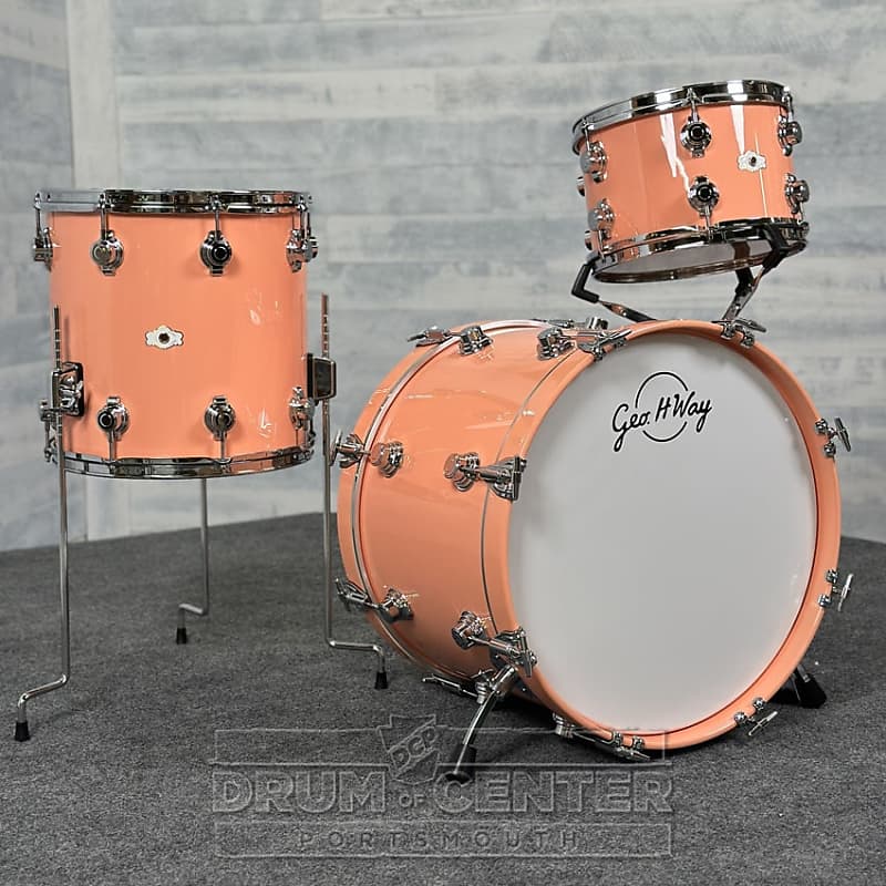 George Way Aristocrat Studio Drum Set 20/12/14 6 Point Pink | Reverb