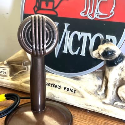 Vintage 1950's ASTATIC DN-50 Dynamic Microphone with desk | Reverb