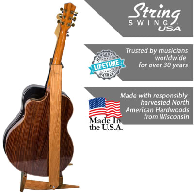 String Swing Floor Guitar Rack | CC34 Oak | Reverb