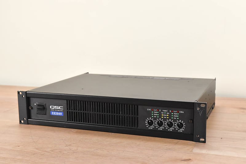 QSC CX204V Four-Channel Power Amplifier (church owned) | Reverb