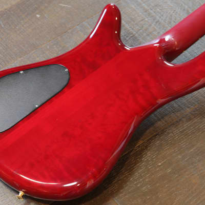 Spector Euro 4 LX 4-String Electric Bass Guitar Trans Red + | Reverb