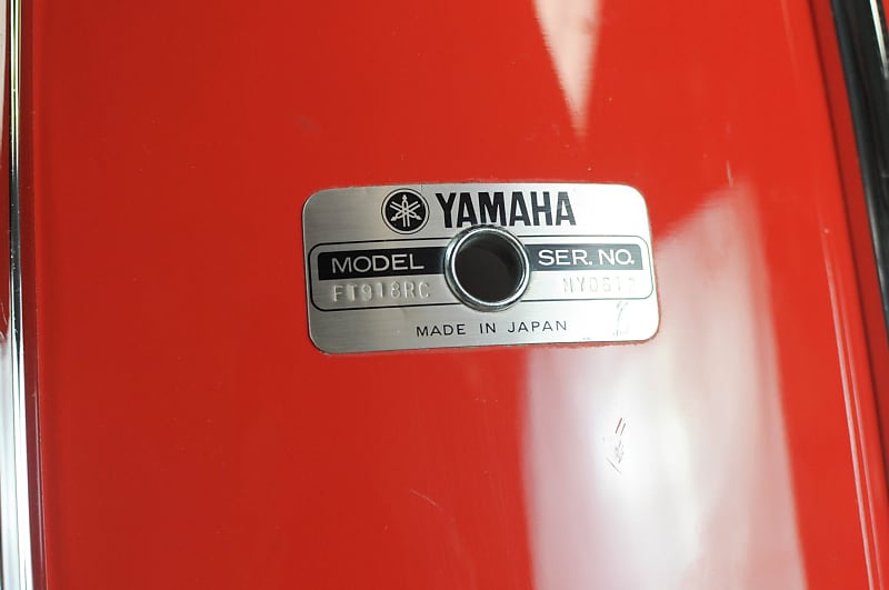 1980s Yamaha Recording Custom Hot Red Drum Set | Reverb