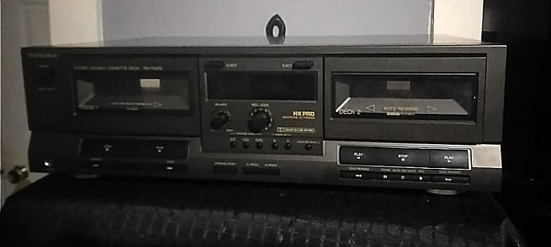 Technics RS-TR232 STEREO DOUBLE CASSETTE DECK Grey | Reverb