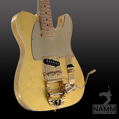 2023 Fender NAMM Display Masterbuilt NOS Gold Leaf Bigsby | Reverb
