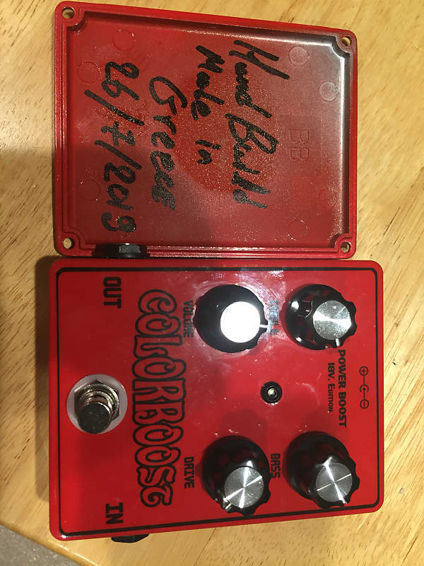 Colorsound Overdriver Power Boost clone 18v bc109 New Red | Reverb
