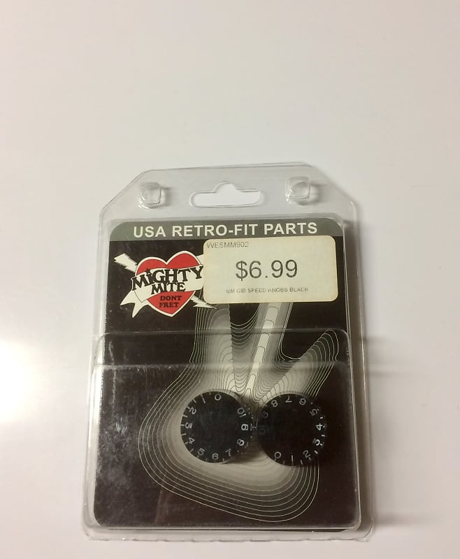 Mighty Mite Gibson Style Speed Knobs Black | Reverb