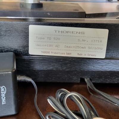 Thorens TD-520 Fully Serviced/Maintained and Near Mint. Very | Reverb