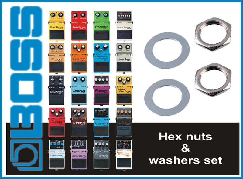 2 x BOSS Jack socket nut & washer set | Reverb