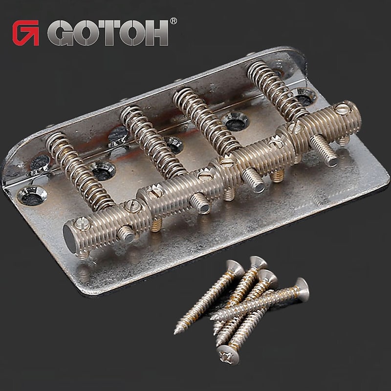 Gotoh VTB-4 RELIC Vintage Style 4-String Bass Bridge for | Reverb