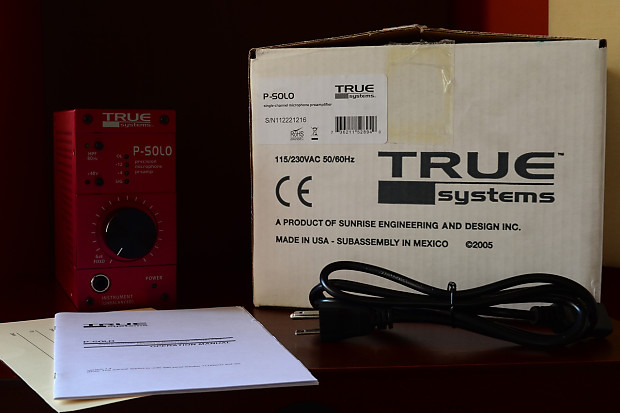 True Systems Precision P-SOLO Microphone Preamp / Mic Pre | Reverb