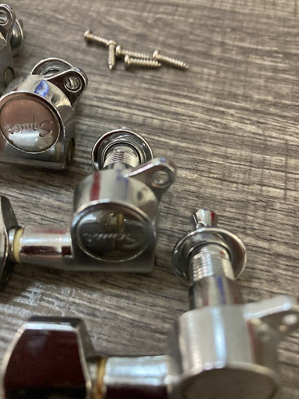 Fender 5 electric guitar machine heads 2017 - Chrome | Reverb