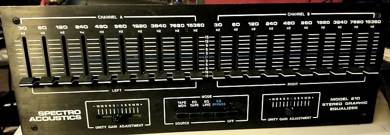 Spectro Acoustics 210 Gyra-Graphic Equalizer 1976 - Black | Reverb