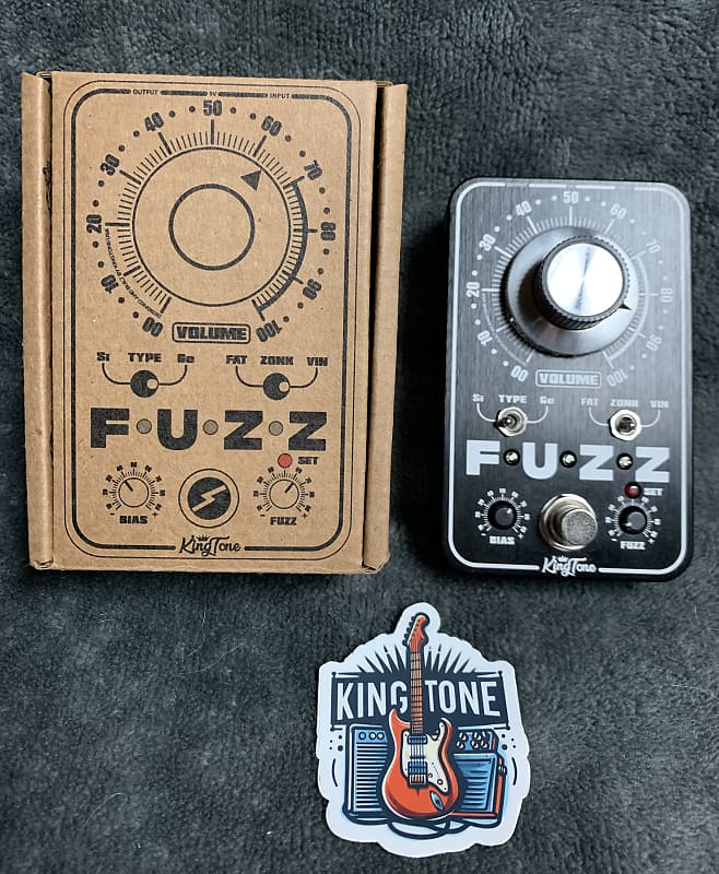 King Tone Guitar Mini Fuzz V2 2020’s - Black | Reverb