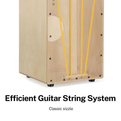 Percussion Full Size Birchwood String Cajon Natural with Gig | Reverb