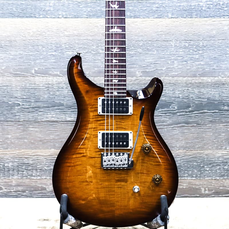 PRS CE 24 Bolt-On Pattern Thin Black Amber Nitro Finish | Reverb