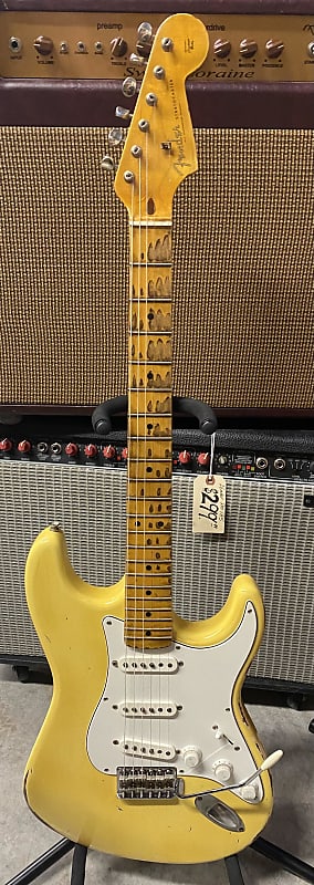 2016 B Hefner 1956 Relic Stratocaster - Cream - Includes | Reverb