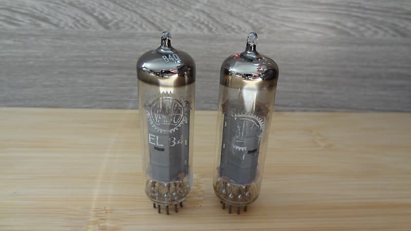 Very rare early VALVO el84 6bq5 matched pair like Mullard, | Reverb