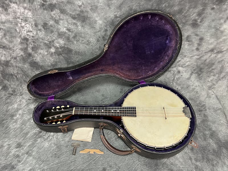 1927 Vega K-Style Banjolin with hard case! | Reverb