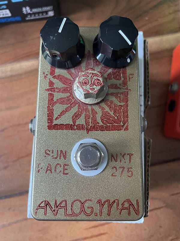 Analogman Sun Face White Dot NKT 275 Germanium Fuzz with Sun | Reverb