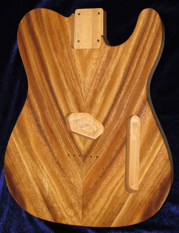 Acacia Koa Top \ Mahogany Telecaster Tele Body Esquire | Reverb