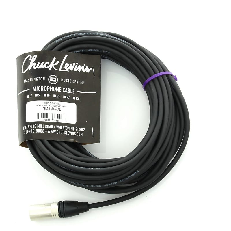 Chuck Levin's Microphone Cable - 50ft | Reverb