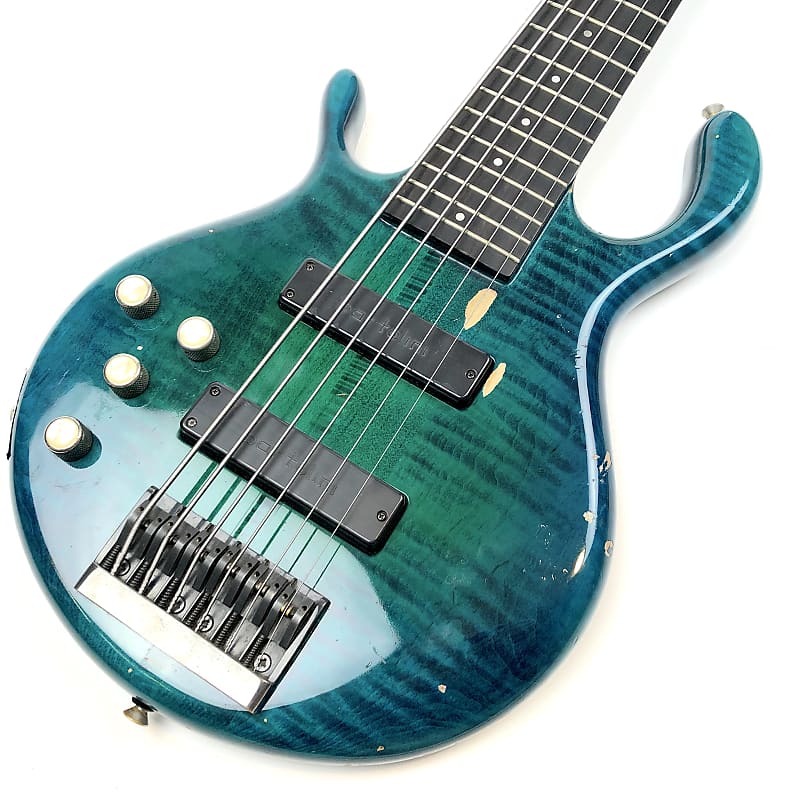 Pedulla MVP 6 Bass Trans Blue Burst W/ hardshell Case | Reverb