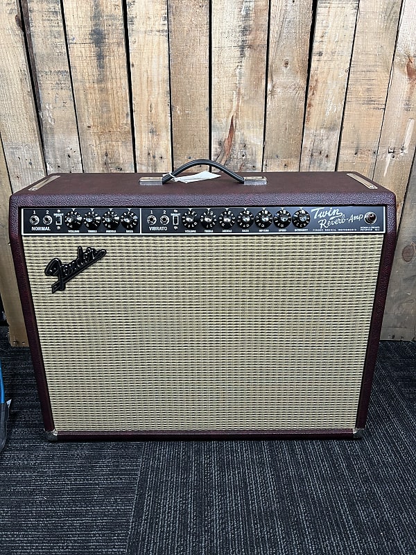 Fender Twin Reverb Limited Edition Guitar Amplifier-Red | Reverb