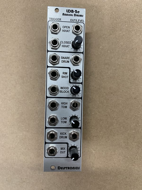 Delptronics LDB-2E Analog Drum Module 2010s - Silver | Reverb