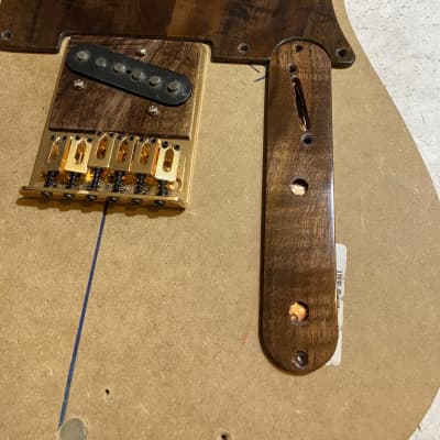 Varris Guitars Custom tele gear 2022 Claro walnut guard, | Reverb