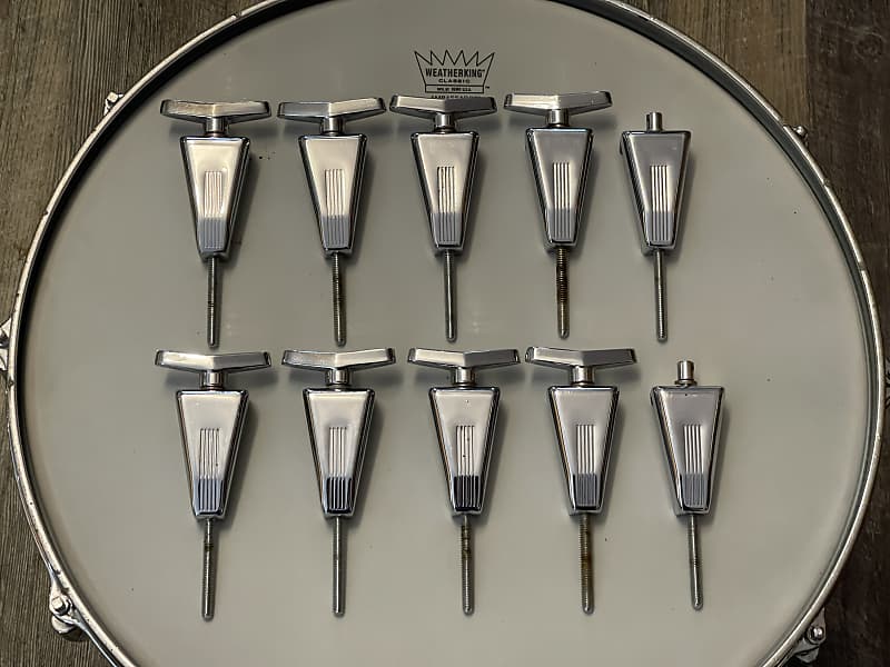 Set of 10 1980's Sonor Signature Bass Drum T-rods & Claws | Reverb