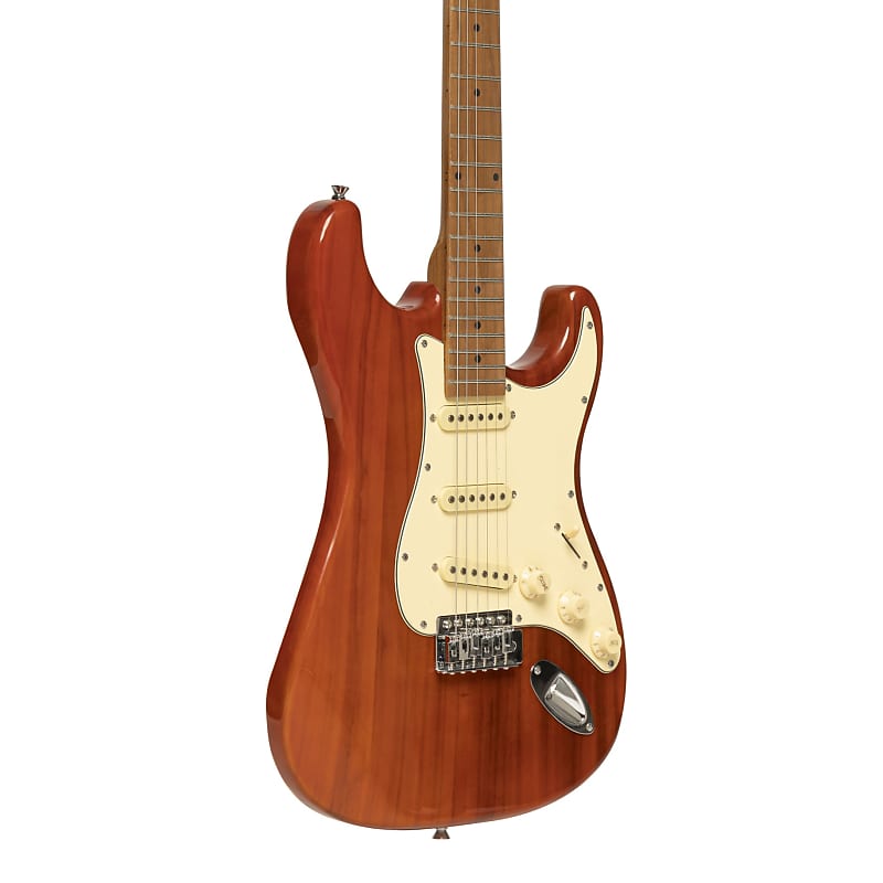 Stagg SES-55 STF RED S Style Tempered Maple | Reverb