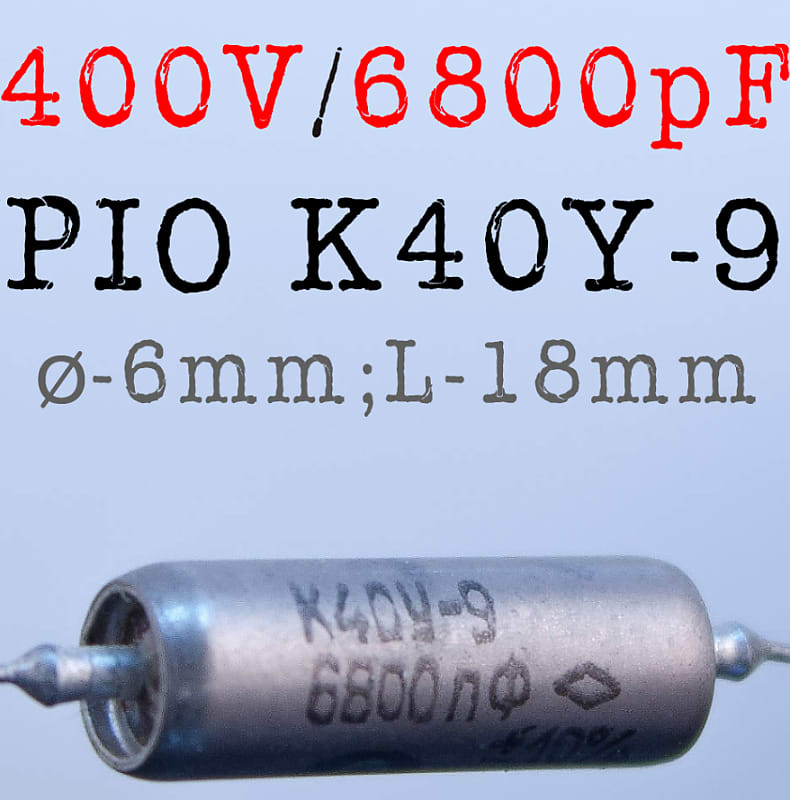 1pcs x 400V / 6800pF, 6.8nf, K40Y-9 PIO Capacitor, | Reverb Canada