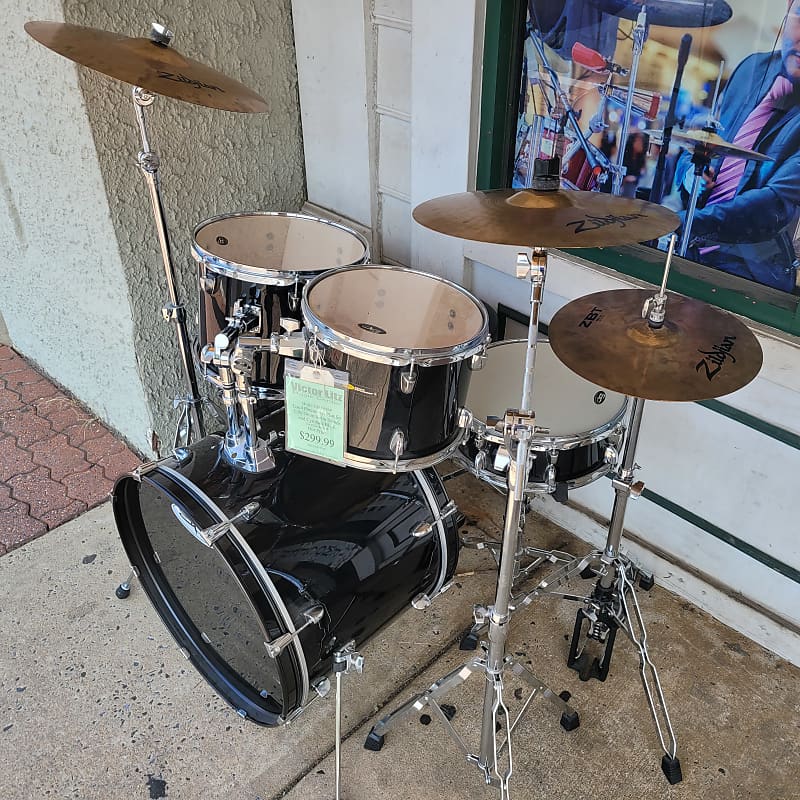 Percussion Plus SP 5-Piece Drum Set with Dtands and Zildjian | Reverb