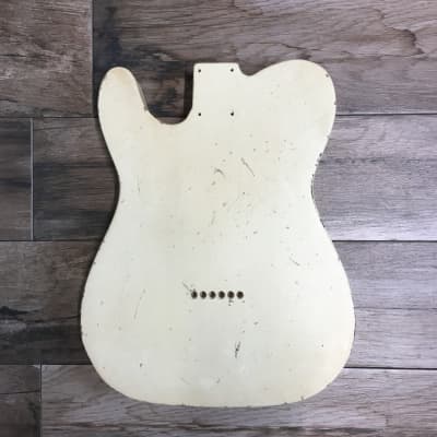 FRANCHIN Mars guitar body Relic Aged Vintage White 100% Nitro | Reverb