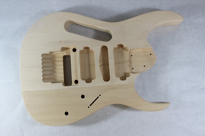 Unfinished Basswood Root Beer HSH 7 string Jem body Fits | Reverb