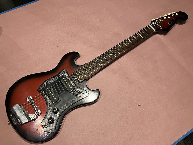 Telestar Electric Guitar 1960s - Red | Reverb