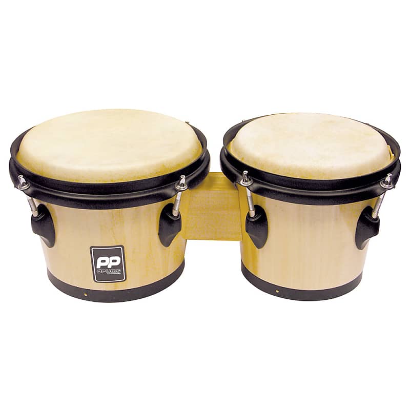 PP World Natural Wood Bongos | Reverb
